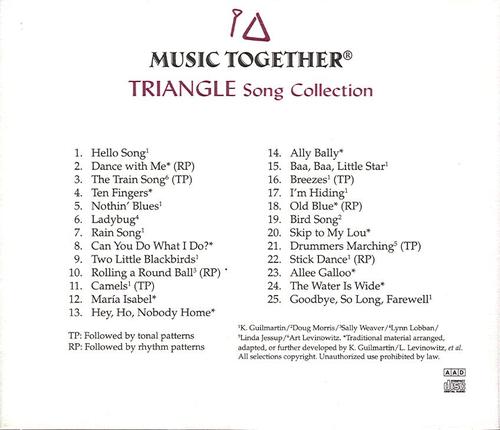 Music Together: Triangle Song Collection (Center for Music and Young ...