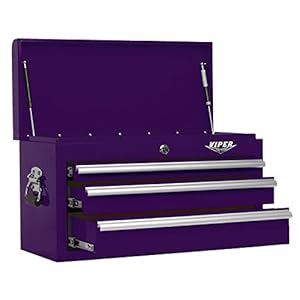 Viper Tool Storage V2603PUC 26-Inch 3-Drawer 18G Steel Top Chest ...