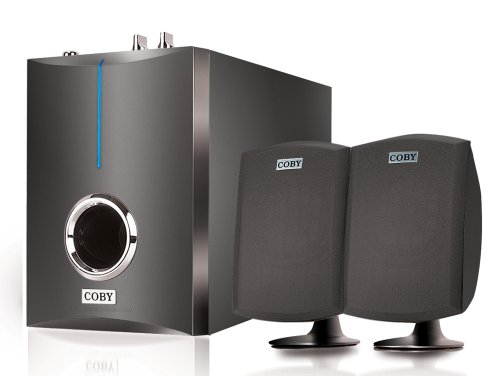 Black Friday Coby CSP62BLK 2 Channel 100-Watt Speaker System (Black)