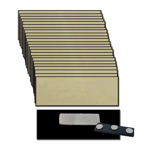 Buy Name Badges with Super Strong Magnetic Fastener - 25 Pack Kit ...