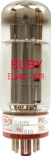 Ruby Tubes EL34BSTR-MQ El34 Ruby Tubes, Matched Quad Set | Instrument ...