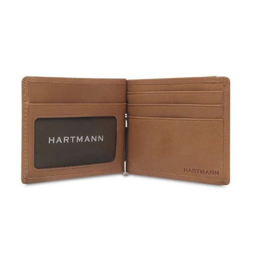 ==Hartmann Belting Leather Money Clip Wallet,Natural,One Size | rrbnbhldhp