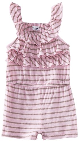 Splendid Littles Baby-Girls Infant Nutmeg Stripe Romper, Pink Ribbon ...