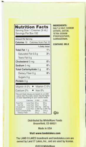 Land O Lakes Mini Moos Creamer, Half and Half Cups, 192 Count Food ...