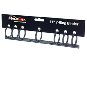 Amazon.com : 7-Ring Binder by HaloDex, Black, 1.25" Rings : Reference ...