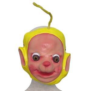 Amazon.com: Yellow Teletubbies Laa-Laa Rubber Face Mask Dress Up ...