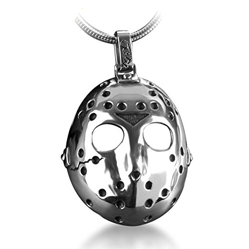 Stainless Steel Friday the 13Th Killer Jason Mask Men Pendant Necklace ...