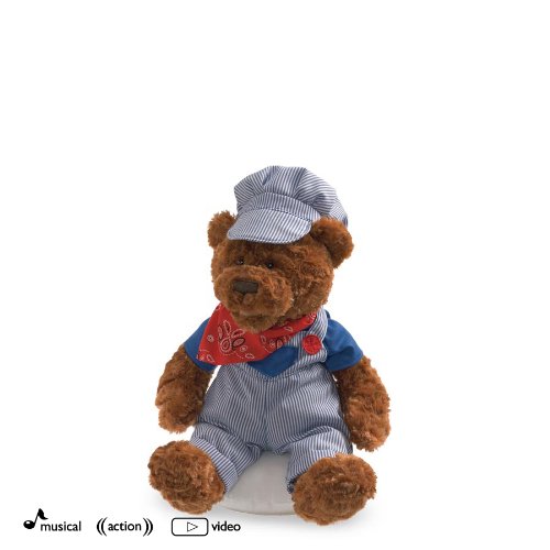 Gund Fun Lil Sprout Railroad Bear sings song and moves by Gund at the T ...
