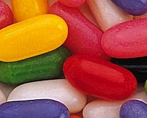 Amazon.com : Giant Jelly Beans Tex Assorted 1LB Bag : Grocery & Gourmet ...