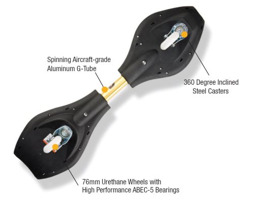 RipStik "G" Caster Board (Black) | Skateboards