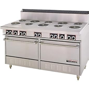 Amazon.com: Garland S684 Commercial Electric Range 60"W, 6 Burners, 2 ...