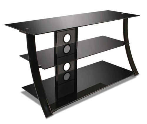 BellO PVS4208HG Flat Panel A/V Stand – High Gloss Black | janganjengkolz