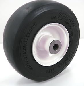 Amazon.com : Solid Flat Free Front Wheel Fits Exmark, Toro. 32, 36, 48 ...