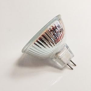 5-Pack, 5.4 WATTS MR16 HALOGEN LIGHT BULB W/ LENS COVER 6V LONG LIFE 5 ...