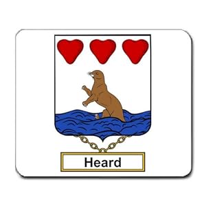 Amazon.com : Heard or Hurd Family Crest Coat of Arms Mouse Pad : Office ...