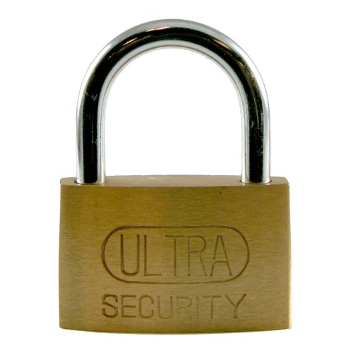 Ultra Hardware 55029 1 1/2-Inch Solid Brass Padlock, Single Locking ...