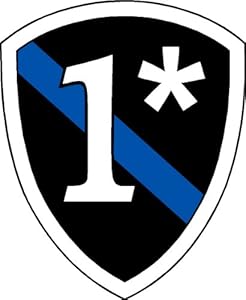 Amazon.com: Thin Blue Line Decal 1 Asterisk Decal 4" Tall 1* Police ...
