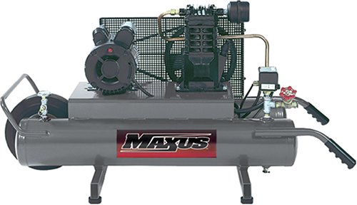 Maxus EX8007 15 Amp 2 Horsepower 8 Gallon Oiled Wheeled Twin Pontoon ...