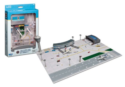 Vehicle Playsets Toys: Daron Air Force One 8cm Airplane/Airport Set