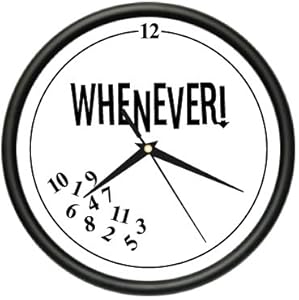 Amazon.com - WHENEVER Wall Clock retired retirement office gift