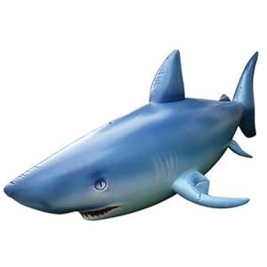 Ocean World Inflatable Realistic Life-Like Shark - Toys & Games