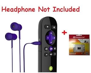 Amazon.com: Original Roku 3 Enhanced Remote with Headphone Jack ...