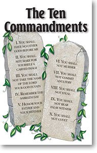 Amazon.com : The Ten Commandments (Packet of 100, NKJV) : Patio, Lawn ...