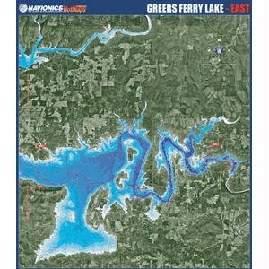 Amazon.com : Navionics Paper Map: Greers Ferry Lake - East ARKANSAS ...