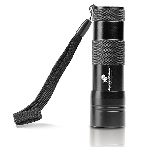 Americans' Preferred Ultraviolet Flashlight, 365nm 12 Certified LEDs ...
