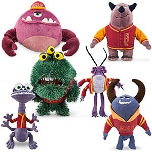 Amazon.com: Disney Store Bundle of 6 Monsters University ROR Plush ...