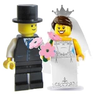 Amazon.com: LEGO Bride and Groom Minifigures for Wedding From Series 7 ...
