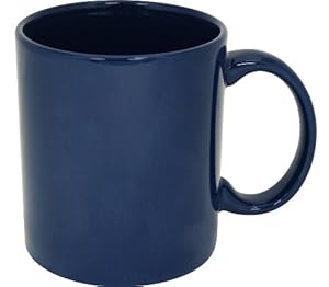 Amazon.com | Plain Coffee Mug-- Blue -- High Quality Ceramic Mug ...