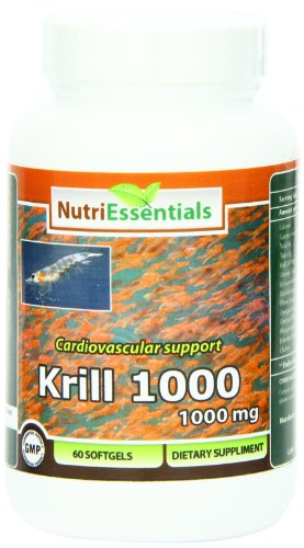 Nutri Essentials Krill Softgels, 1000 mg, 60 Count - Health products ...