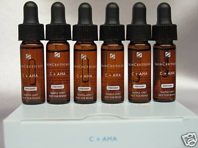#1SkinCeuticals C + AHA Samples: 6 x 5 ml Approx. Vol 30ml/1oz | uuuglunh