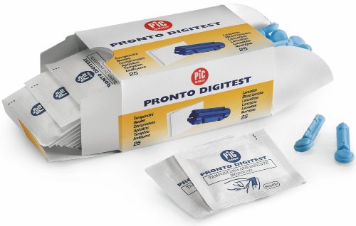 PiC Indolor Pronto Digitest 25 Sensitive Lancets with 25 Absorbent ...