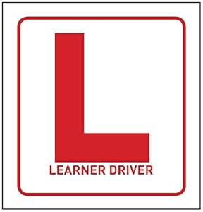 Indiashopers L-Board Learning Driver Reflective Sign Hood, Bumper ...