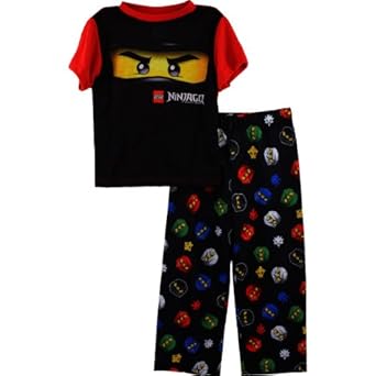 Amazon.com: LEGO Ninjago "Ninja Mask" Black Pajamas Set 4-12 (10 ...
