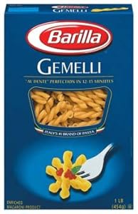Amazon.com : Barilla Gemelli Pasta 16 oz (Pack of 16) : Italian Pasta ...