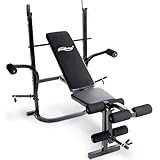 Bodymax CF510 Elite Utility Flat-Incline-Decline Bench with Leg Curl ...