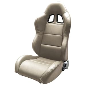 3A Racing 25-2927 Racing Seat Simulated Leather Beige