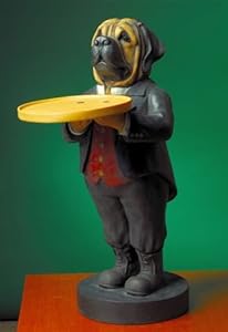 Amazon.com - Dog Butler Statue End Table