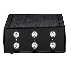 Amazon.com: Black Box Dual BNC Coax Switch, ABC (2 to 1), Chassis Style ...