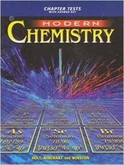 Modern Chemistry : Chapter Tests with Answer Key: Rinehart, Winston ...