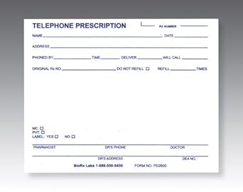 Amazon.com: Prescription Pads (100 Sheets per Pad) [Pack of 10 Pads ...