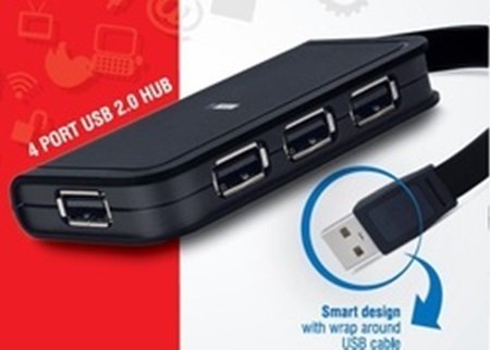 Buy I-Ball UNIHUB 33 4 Port USB 2.0 HUB - Black Online @ ₹490 from ...