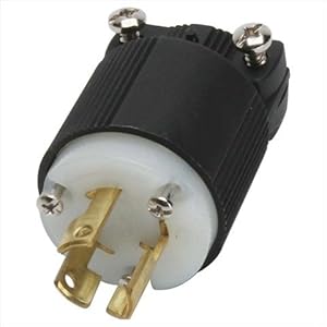 Cooper Wiring Devices CWL1620P Three Phase Locking Plug 20 Amps, 480 ...