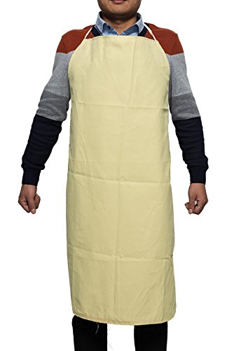 Yellow Superior Heavy Kevlar Bib Style Welding Apron, 37" Length x 27 ...