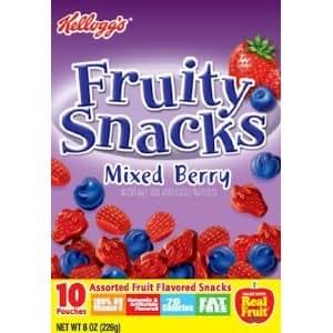 Amazon.com: Kellogg's Fruit Snacks, Fruity Snacks, 8 oz (Pack of 5)