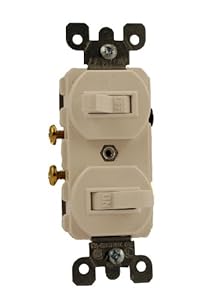 Leviton 5224-2W 15 Amp, 120/277 Volt, Duplex Style Single-Pole / Single ...