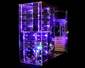 Sunbeam - Acrylic PC Case - Transparent Reactif UV Bleu: Amazon.co.uk ...